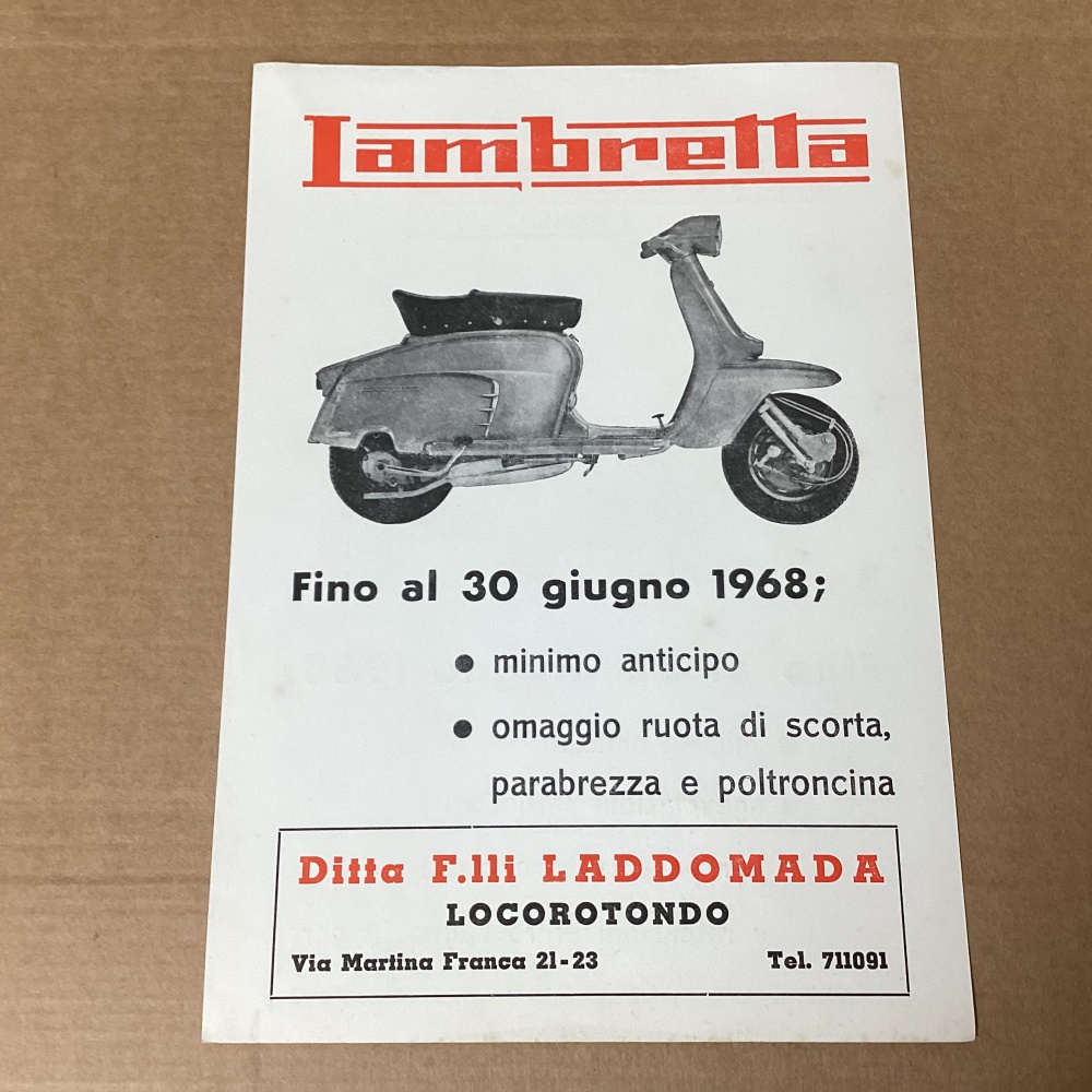 Lambretta Leaflet - Lambro Leaflet